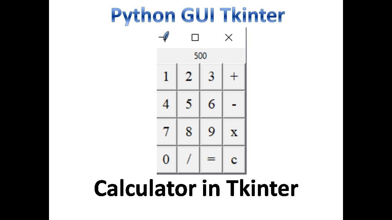 Calculator in tkinter | Python Tkinter GUI Tutorial part27