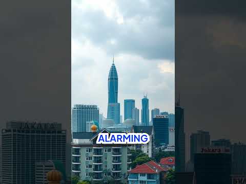 Jakarta one of fastest sinking cities in world #geography #geographyfacts #coolfacts #didyouknow