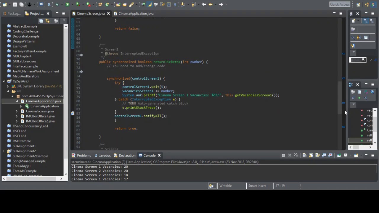 Java Code Review - Ops and Conc Final Assignment