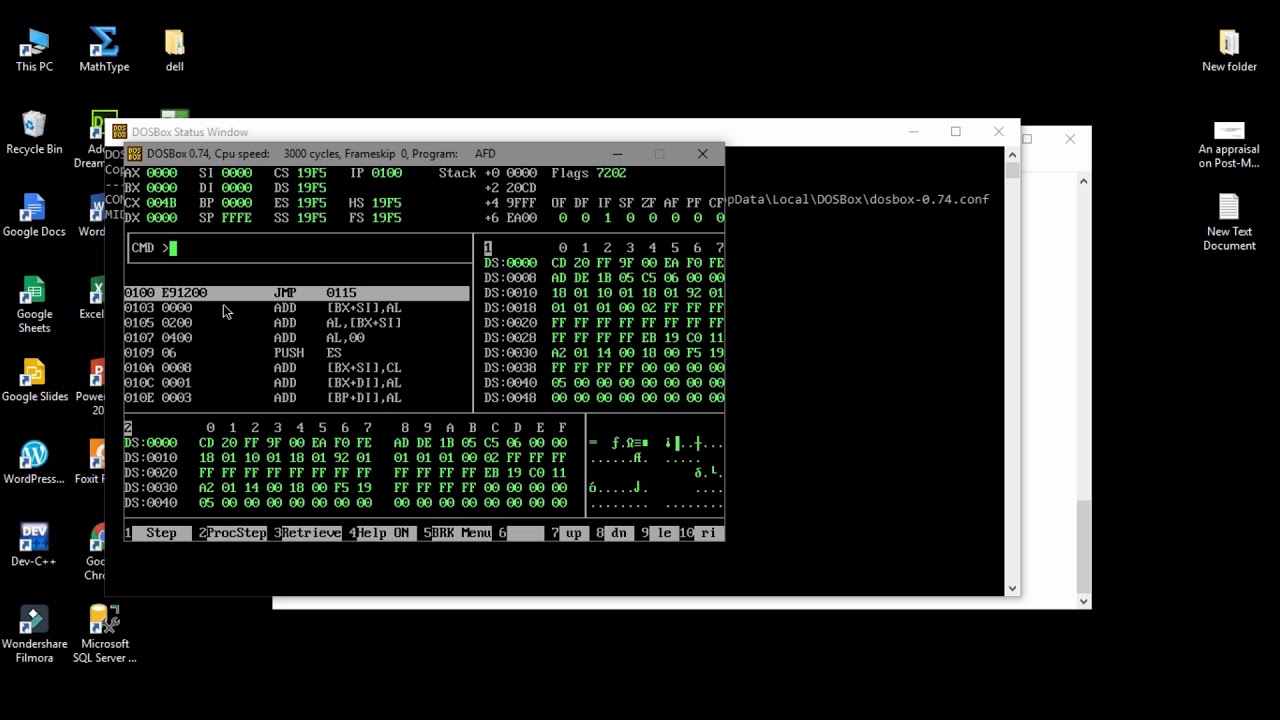 cs401-Assignment no1 solution using NASM and DOSBOX | spring 2018 | Assembly language
