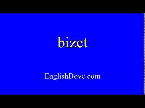 How to pronounce bizet in American English.