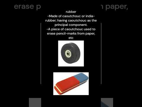 rubber -meaning and pronunciation-