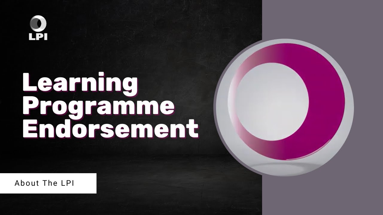 Learning Programme Endorsement 1 | The Learning and Performance Institute