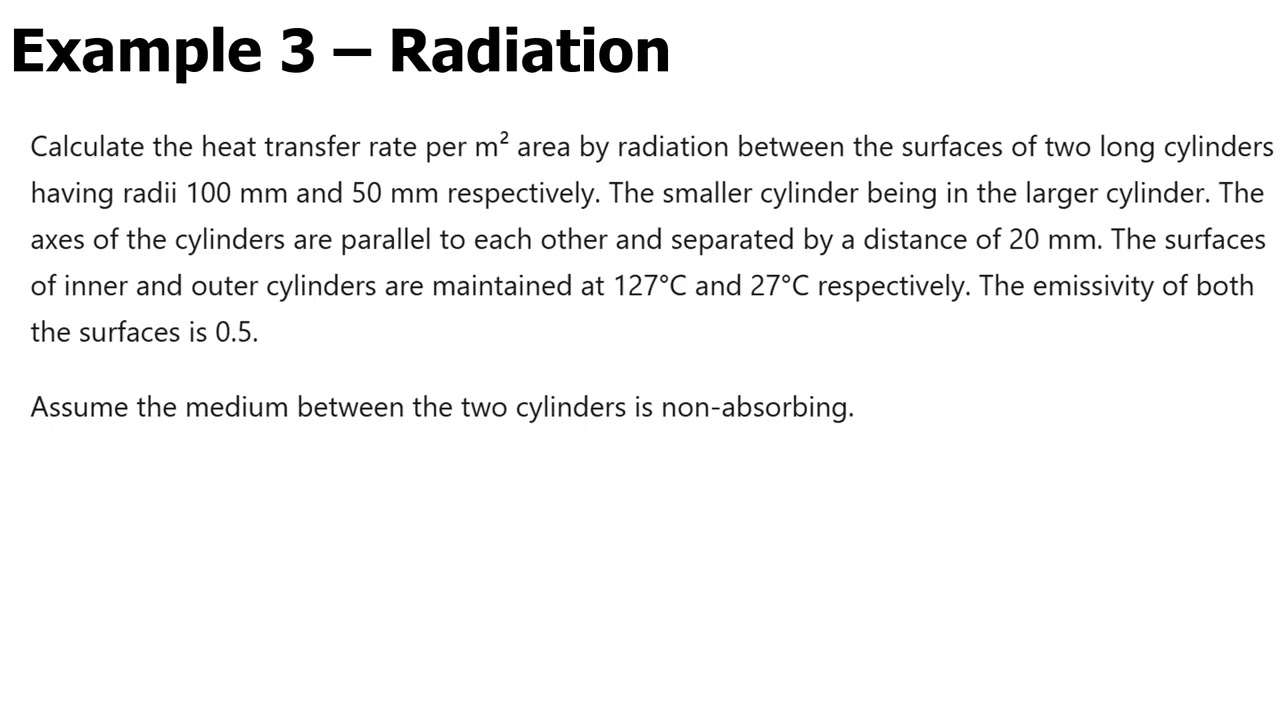 Example 3 – Radiation