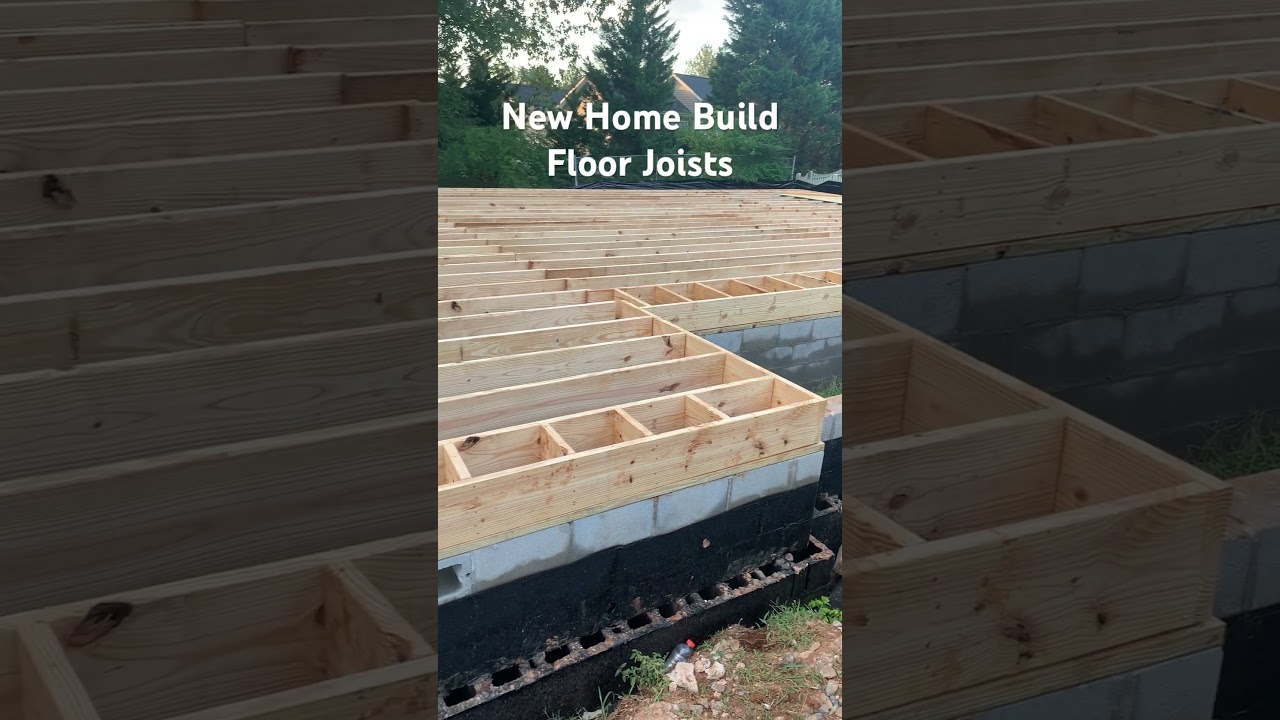 New Home Build - Floor Joists #homebuild #construction #dancefloor