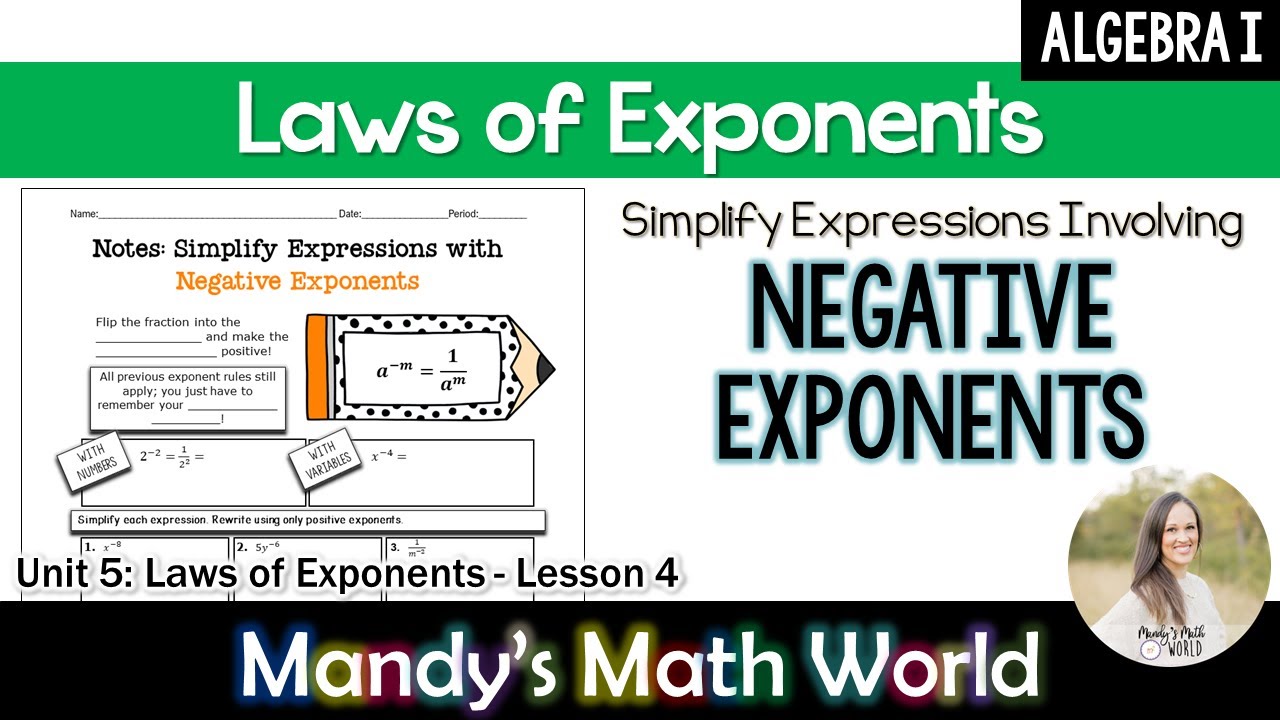 Simplify Expressions with Negative Exponents