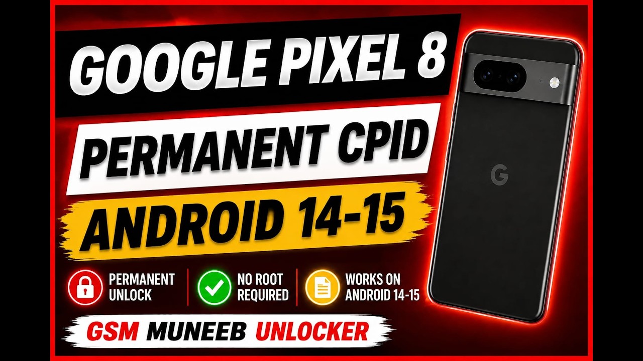 Google Pixel 8 Tensor G3 Permanent Cpid Android 14 15