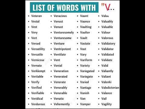 v se word meaning