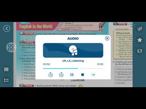 TA I LEARN SMART WORLD 7 Unit 9: English in the World Lesson 3 Listening trang 74