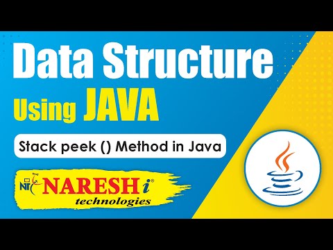 Stack peek() Method in Java | Data Structures Using Java | Naresh IT