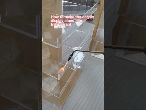 How to make the acrylic display stand more transparent