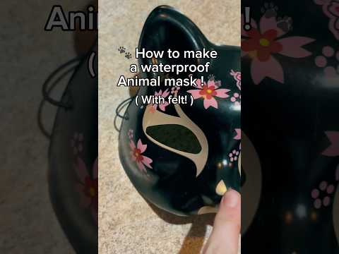 How to make a waterproof therian mask !! #music #song #animalmask #fursuit #theriantropy