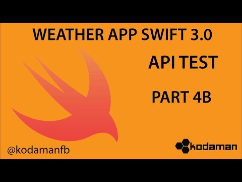 Weather App Swift 3 - API Key Test - Part 4B