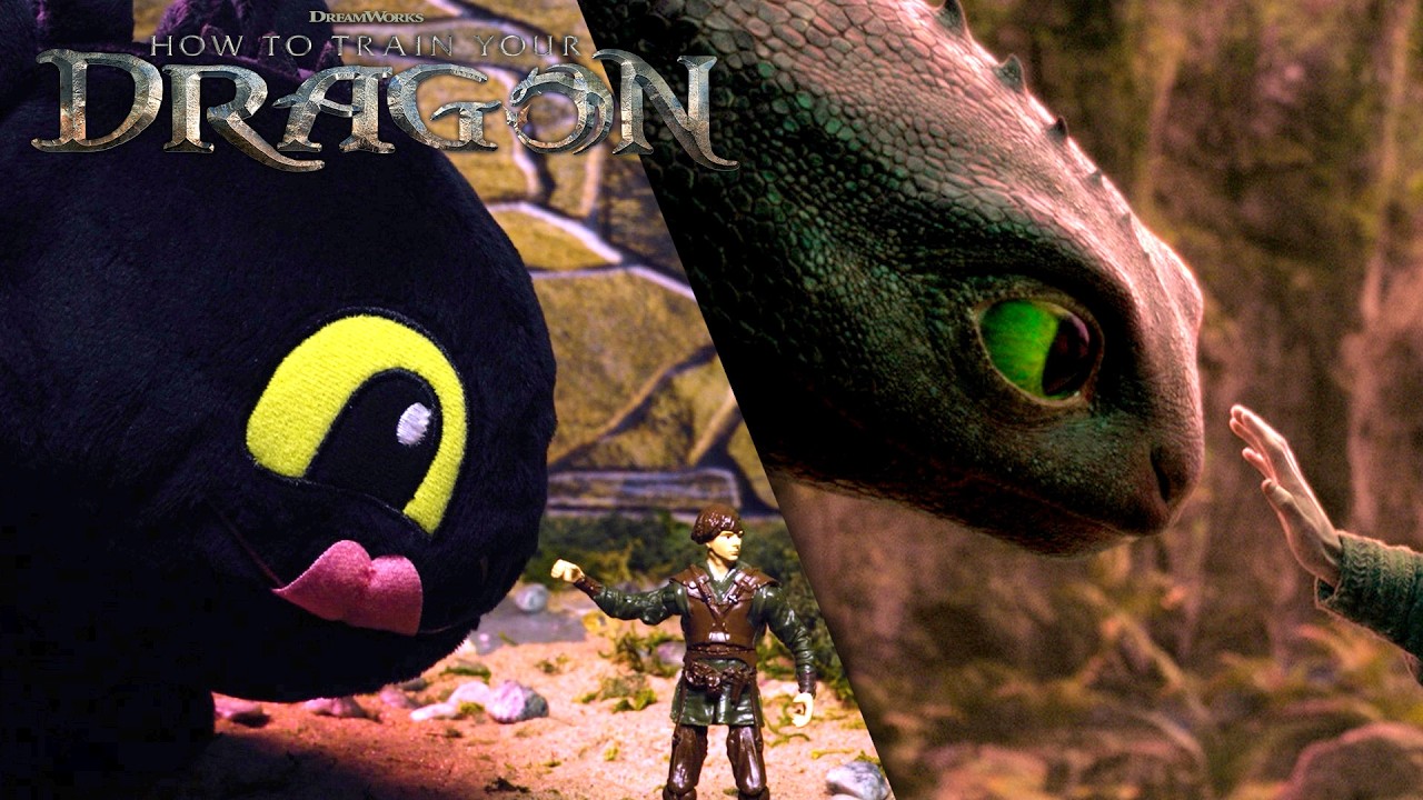 Hiccup Meets Toothless... WITH TOYS! | HOW TO TRAIN YOUR DRAGON