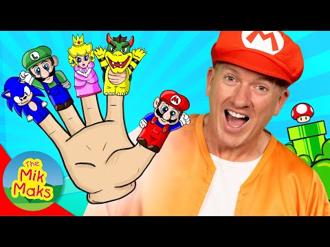 Super Mario Bros Finger Family | Nursery Rhymes & Kids Songs | Pretend Play