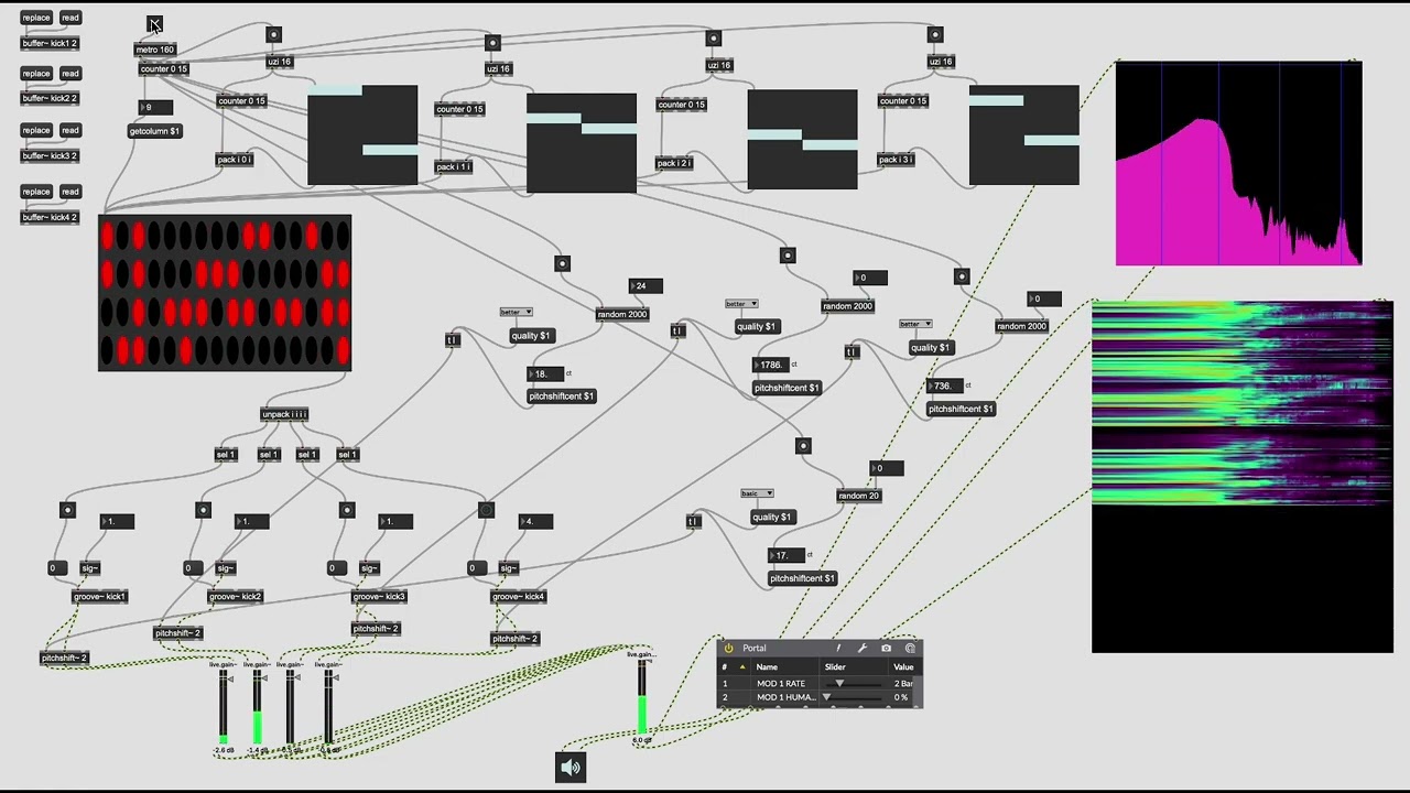 Generative beat machine max msp