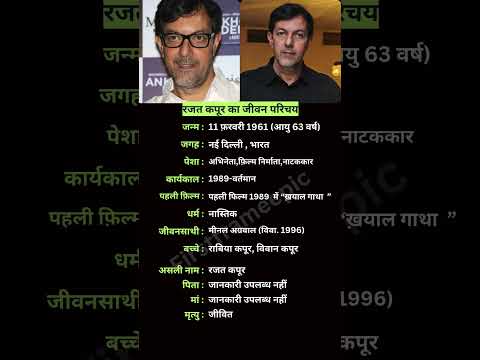 रजत कपूर का जीवन परिचय #rajatkapoor