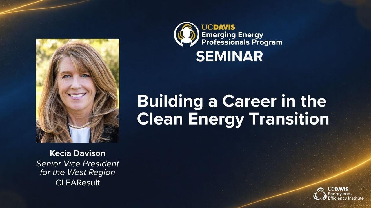 Building a Career in the Clean Energy Transition