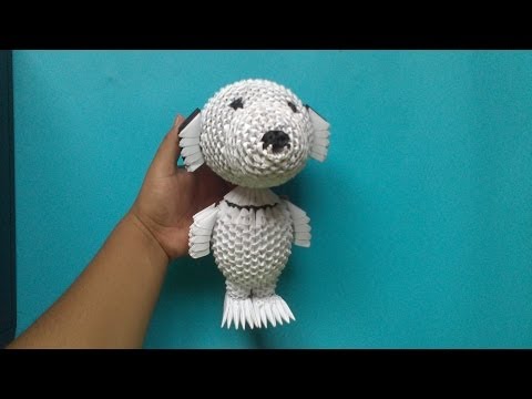 Origami 3D Snoopy | The Secrets of Origami