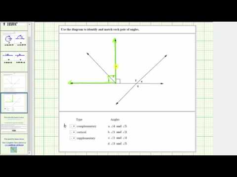 Identify Complementary, Supplementary and Vertical Angles | Math Help ...