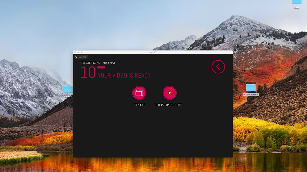 Lyric.TV Tutorial - Create lyric videos using Windows and Mac - Export to MP4, YouTube, Animate...