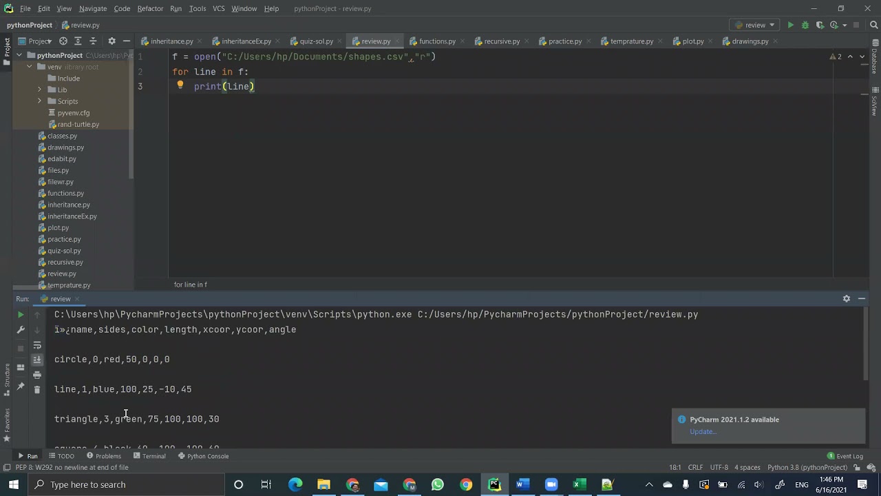 Programming Methodology (Python) - Tutorial Lect 14