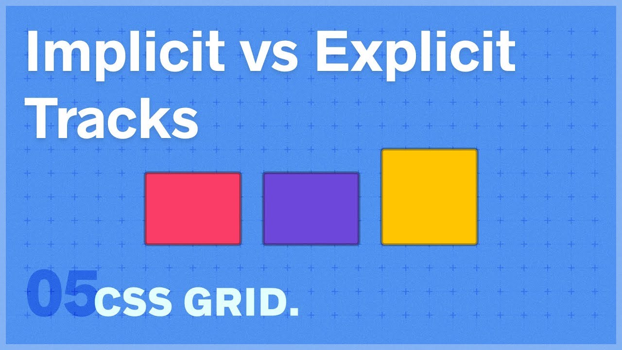 CSS GRID: Implicit vs Explicit Tracks — 5 of 25