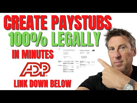 Create Your Own PayStubs & Bank Statements (LEGALLY) in minutes using a Credit Card