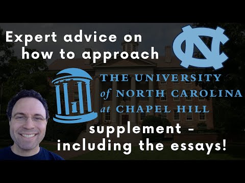 UNC Chapel Hill Supplement - What You Need to Know to Get In!