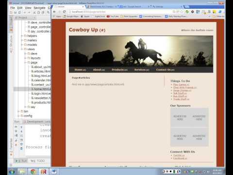 Ruby/Rails 4.0 - Lecture 5/29 - Layouts and Navigation