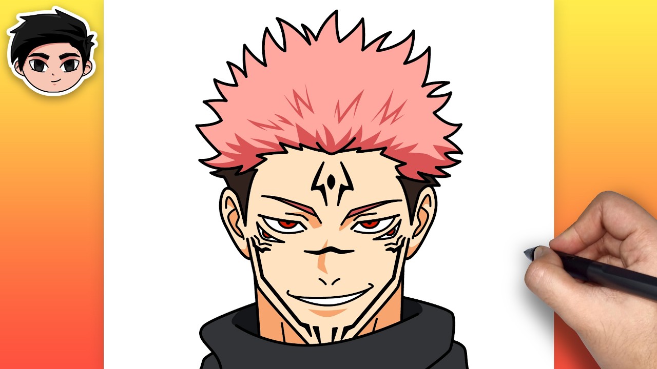 How To Draw SUKUNA | Jujutsu Kaisen - Easy Step By Step For Beginners