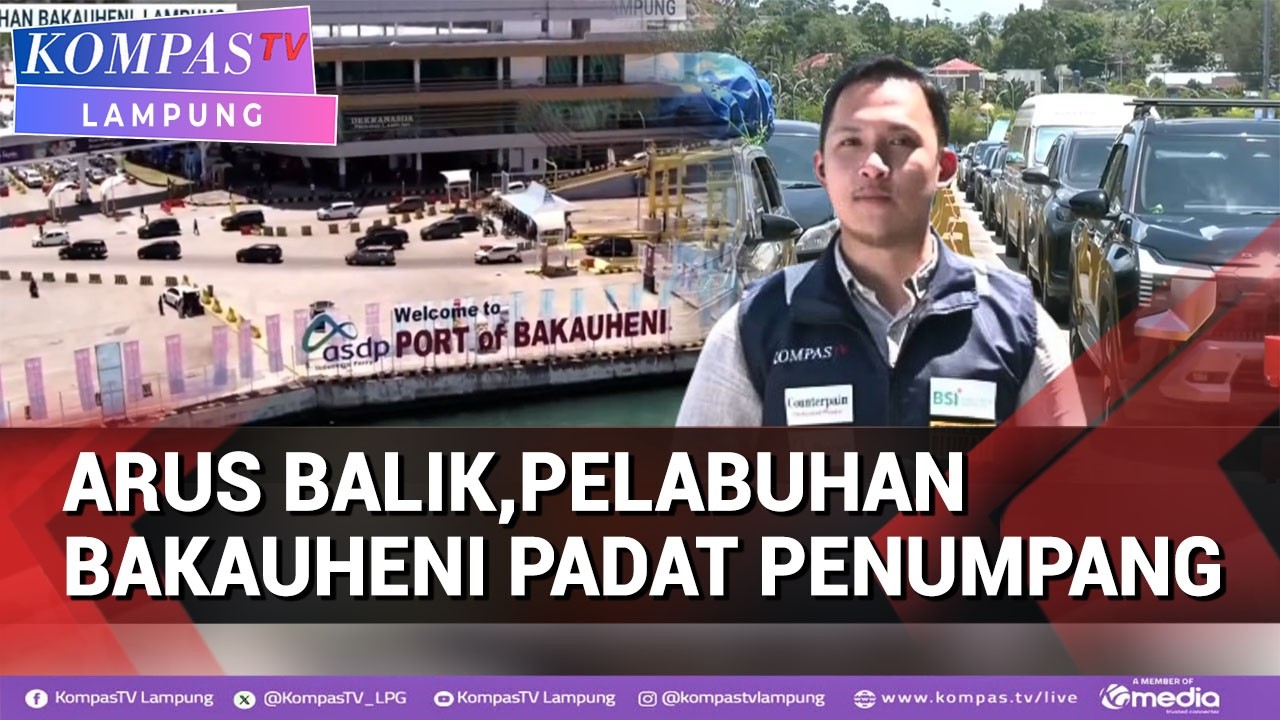 Arus Balik,Pelabuhan Bakauheni Lampung Padat Penumpang 24/03/2026 Siang