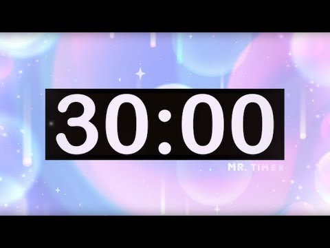 30 Minute Timer with Music for Kids! Inspiring, EDM, Positive, Upbeat Background Music Instrumental!