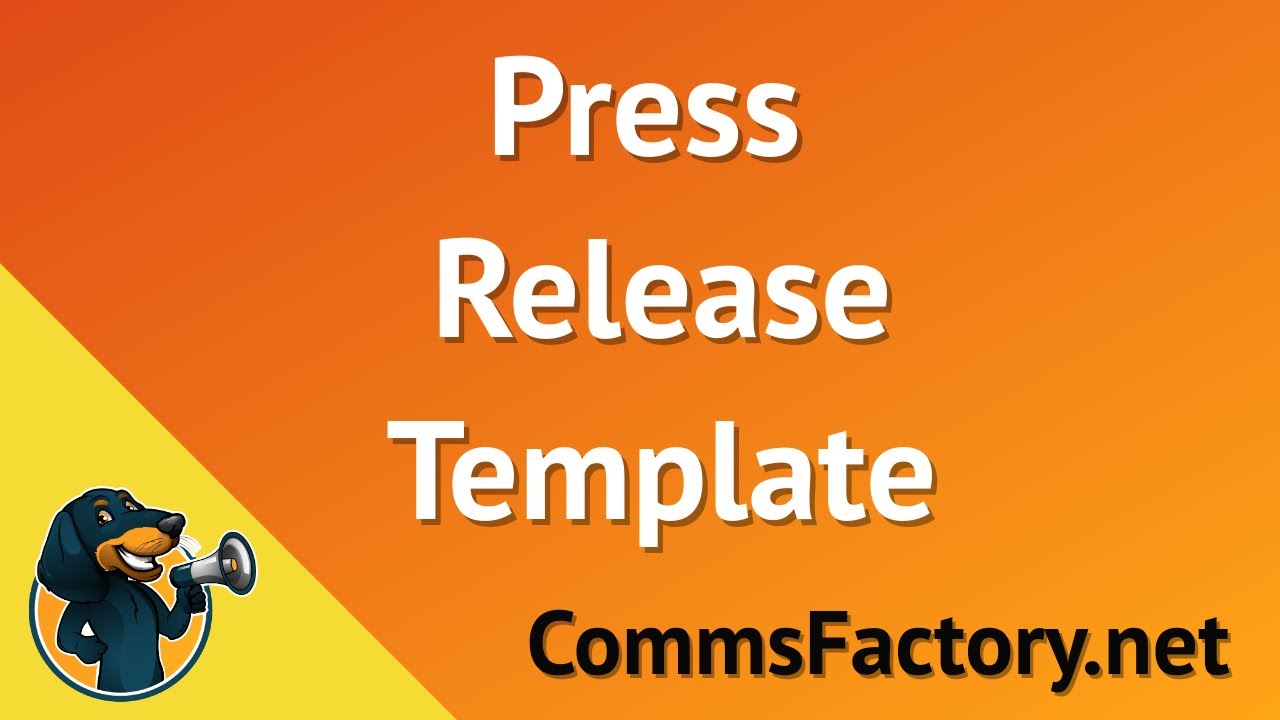 How to use a press release template