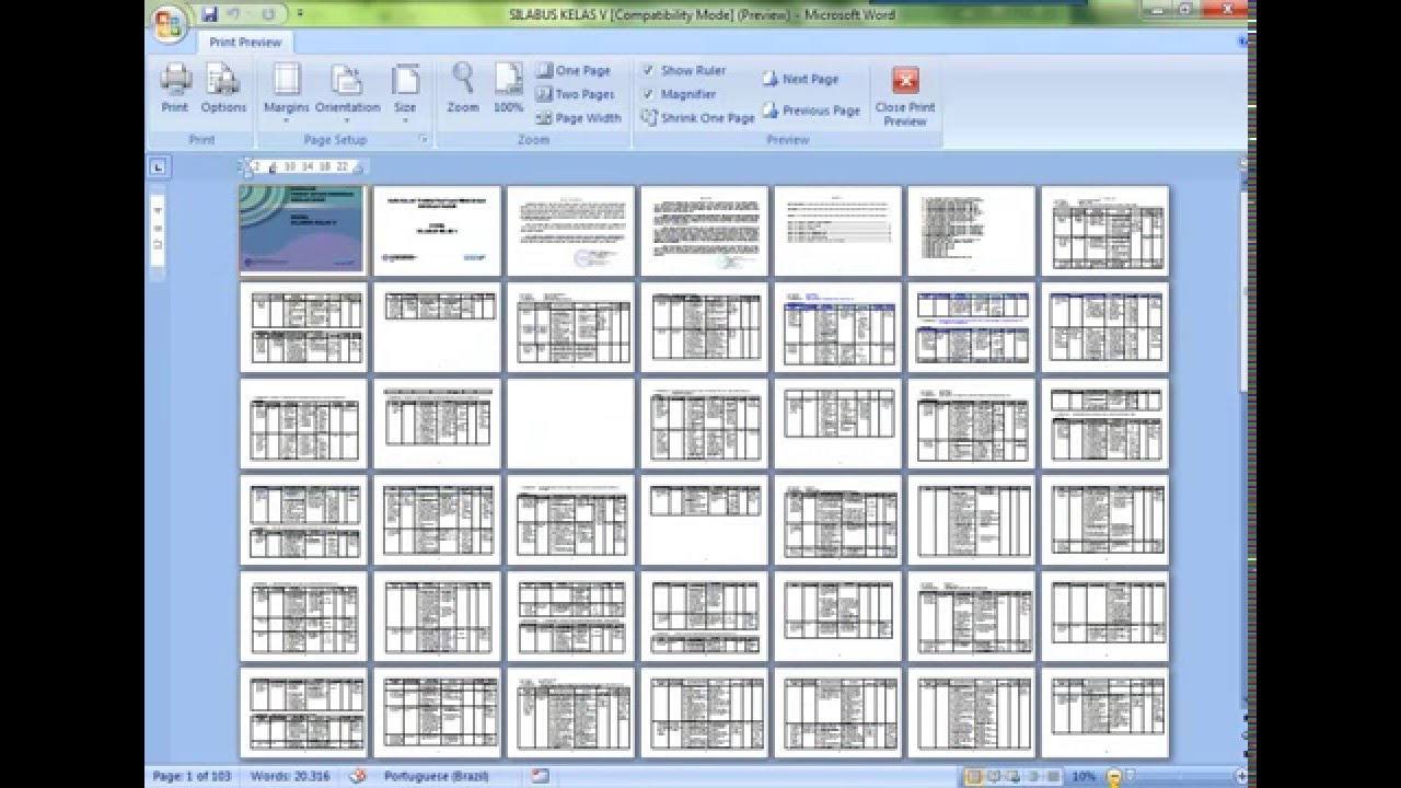 Silabus KTSP SD BSNP Format Microsoft Word