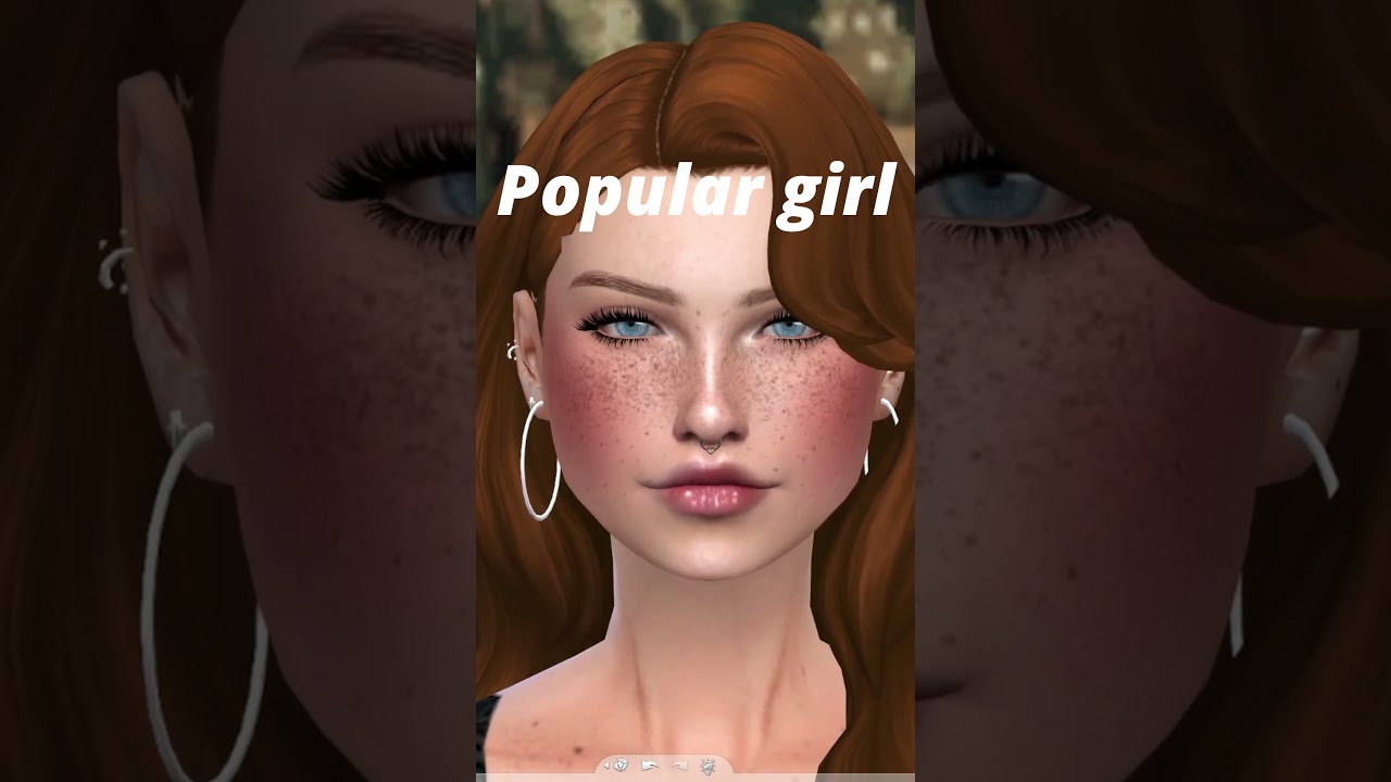MY SIM trough highschool popularity #sims4 #thesims4 #sims #short #simsshorts #thesims #sims4cc