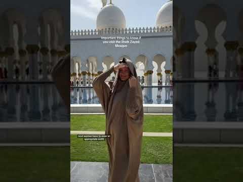 What to Know About Visiting the Sheikh Zayed Mosque in Abu Dhabi #travelvlog #abudhabi #traveling