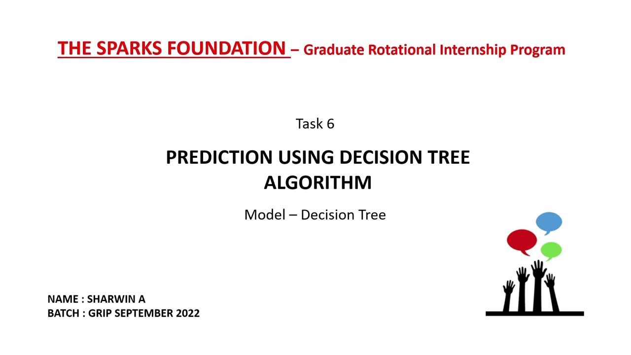Prediction Using Decision Tree Algorithm - The Sparks Foundation