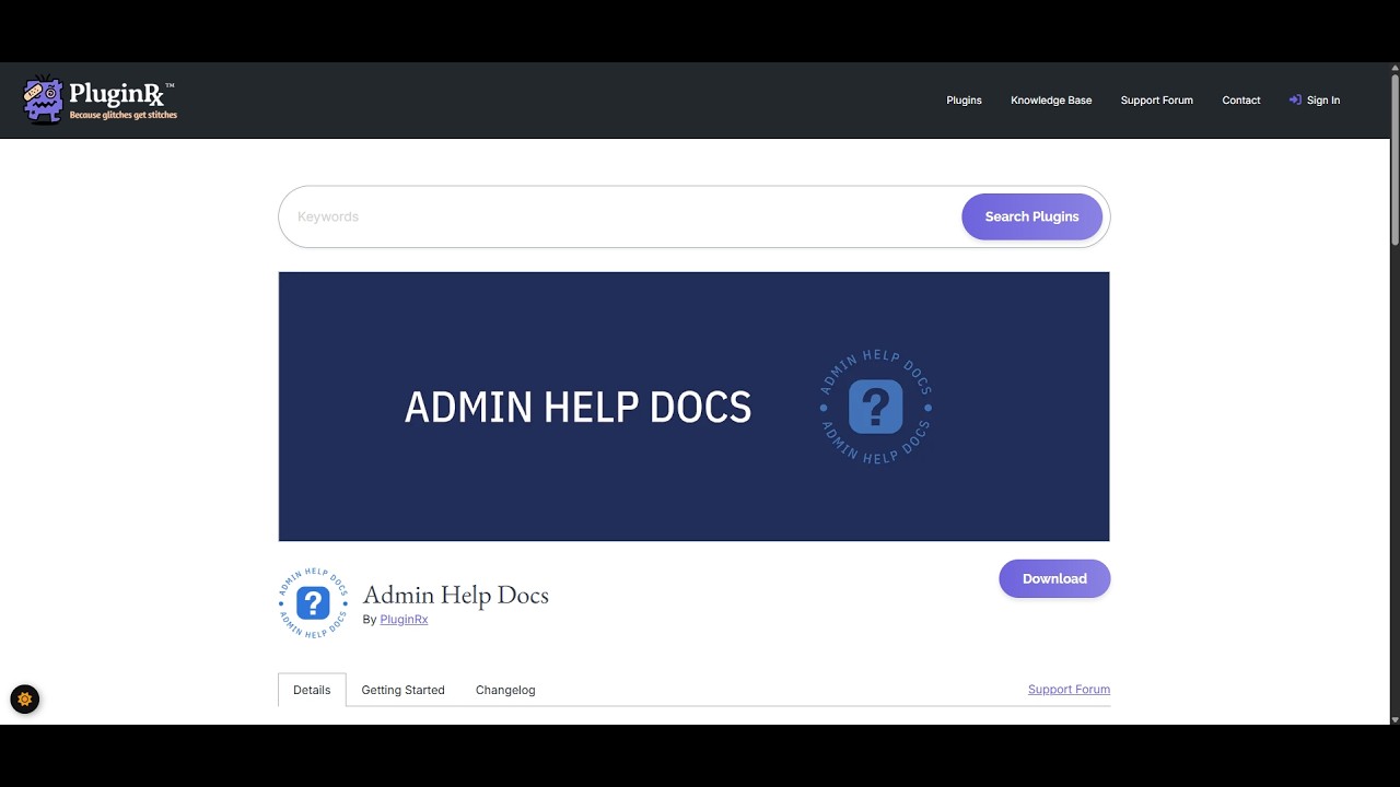 Admin Help Docs 2.0 (WordPress Plugin)
