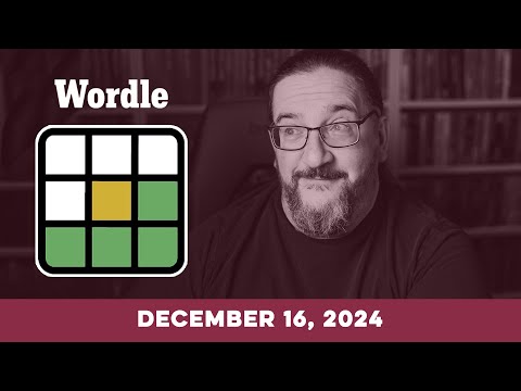 Doug plays today's NYT Wordle Puzzle Game for 12/16/2024