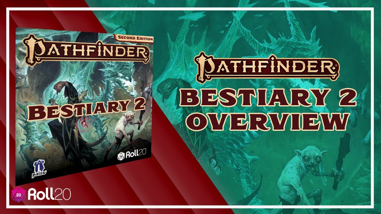 Pathfinder Bestiary 2 Overview on Roll20