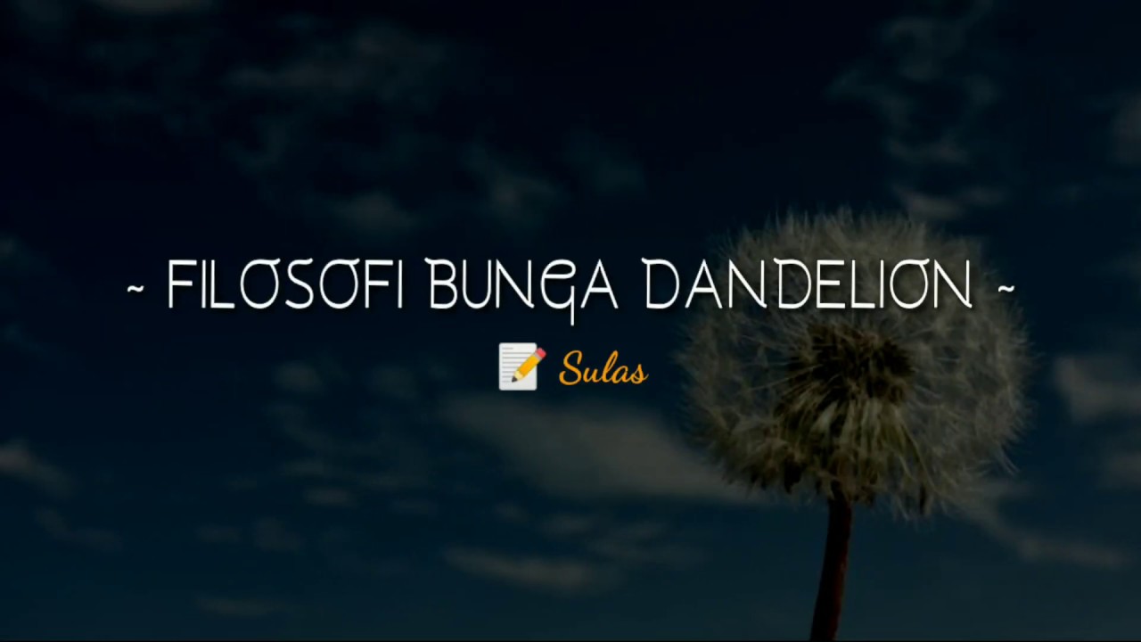 PUISI - FILOSOFI BUNGA DANDELION | MUSIKALISASI | NARASI PUISI | KEHIDUPAN | SPOKEN WORD