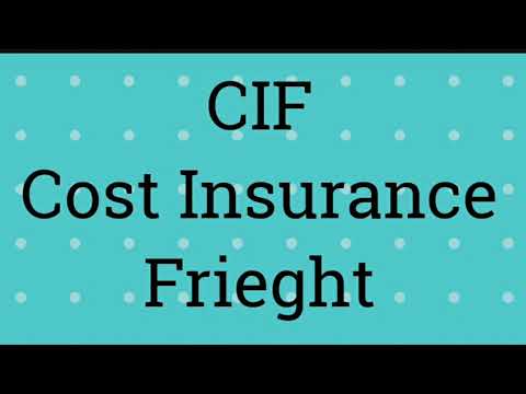 CIF | Cost Insurance Frieght | Tamil