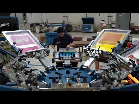 New Eight Color Kruzer Manual Screen Printing Press!