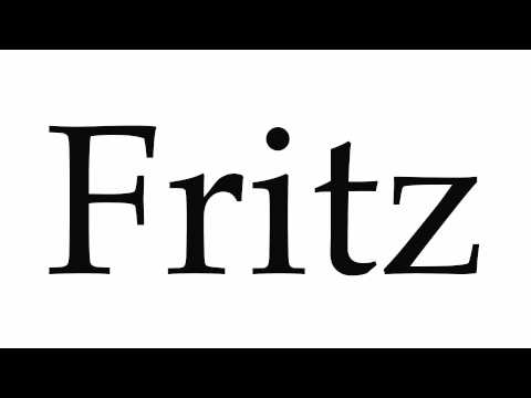 How to Pronounce Fritz