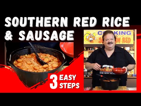 EASY Red Rice & Sausage - Southern Red Rice with Andouille Sausage