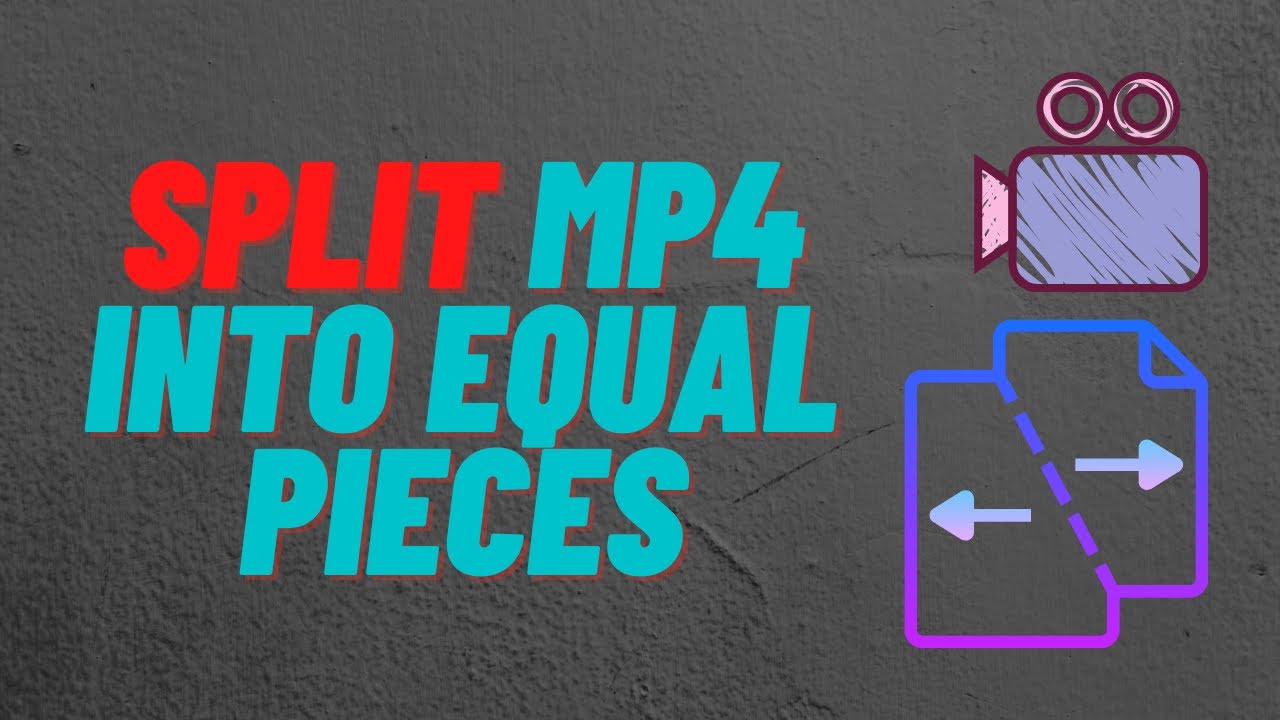 Quickly Split MP4 into Equal Pieces For Free with Python 3