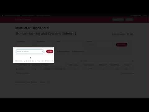 Infosec Learning Dashboard Section Management