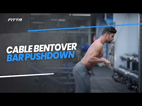 How To Do Cable Bar Pushdown | Exercise Video