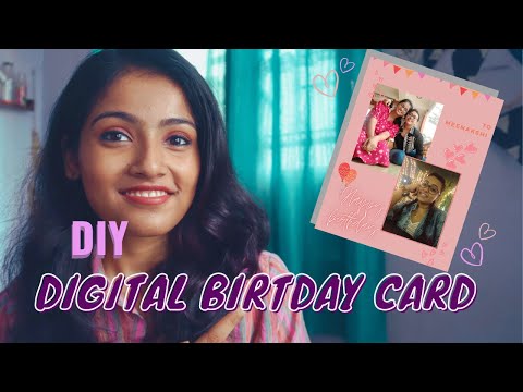 DIY DIGITAL BIRTHDAY CARD | Jukta Das